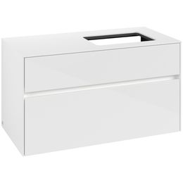 Villeroy & Boch Villeroy & Boch Waschtischunterschrank Collaro C111B0 1000x548x500mm mit Beleuchtung Glossy White C111B0DH