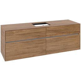 Villeroy & Boch Villeroy & Boch Waschtischunterschrank Collaro C134B0 1600x548x500mm mit Beleuchtung Kansas Oak C134B0RH
