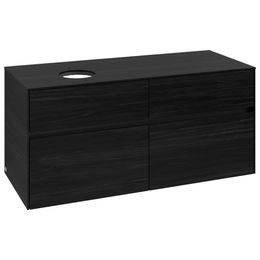 Villeroy & Boch Villeroy & Boch Waschtischunterschrank Collaro C04200 1200x548x500mm 4 Ausz. Waschtisch li Black Oak C04200AB