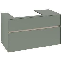 Villeroy & Boch Villeroy & Boch Waschtischunterschrank Collaro C01700 1000x548x500mm 2 Ausz. Waschtisch li Soft Gree C01700AF