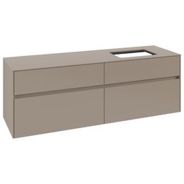 Villeroy & Boch Villeroy & Boch Waschtischunterschrank Collaro C12200 1600x 548x500mm 4 Ausz. Waschbecken re Taupe C12200VM