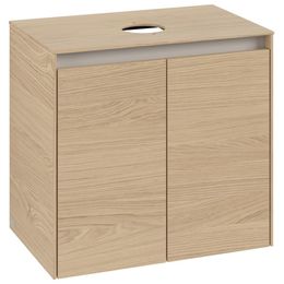 Villeroy & Boch Villeroy & Boch Waschtischunterschrank Collaro 600x548x380mm 2trg. Waschbecken mittig Nordic Oak C15000VJ