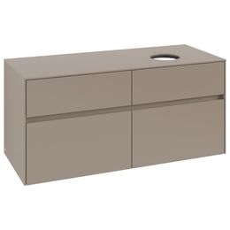 Villeroy & Boch Villeroy & Boch Waschtischunterschrank Collaro C04300 1200x 548x500mm 4 Ausz. Waschbecken re Taupe C04300VM