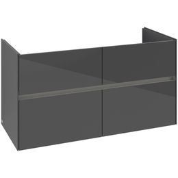 Villeroy & Boch Villeroy & Boch Waschtischunterschrank Collaro C146B0 472x609,5x1161mm mit Beleuchtung Glossy Grey C146B0FP