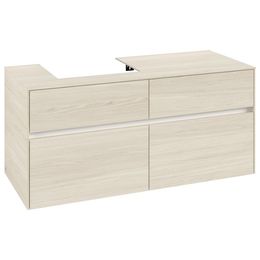 Villeroy & Boch Villeroy & Boch Waschtischunterschrank Collaro C07100 1200x548x500mm 4 Ausz. Waschtisch li White Oak C07100AA
