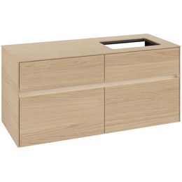 Villeroy & Boch Villeroy & Boch Waschtischunterschrank Collaro C114B0 1200x548x500mm mit Beleuchtung Nordic Oak C114B0VJ