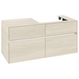 Villeroy & Boch Villeroy & Boch Waschtischunterschrank Collaro C08300 1200x548x500mm 4 Ausz. Waschtisch re White Oak C08300AA