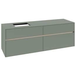 Villeroy & Boch Villeroy & Boch Waschtischunterschrank Collaro C13500 1600x548x500mm 4 Ausz. Waschtisch li Soft Gree C13500AF