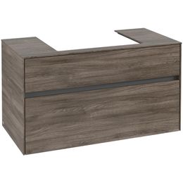 Villeroy & Boch Villeroy & Boch Collaro Waschbeckenunterschrank, 2 Ausz&uuml;ge, 1000 x 548 x 500 mm, Stone Oak C01900RK