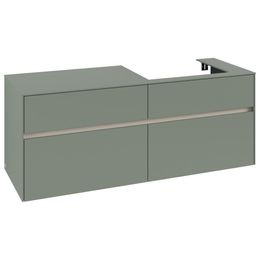 Villeroy & Boch Villeroy & Boch Waschtischunterschrank Collaro C08600 1400x548x500mm 4 Ausz. Waschtisch re Soft Gree C08600AF