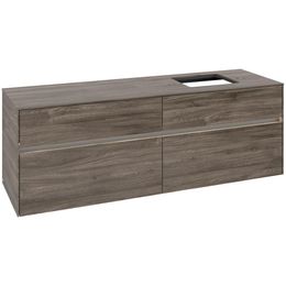 Villeroy & Boch Villeroy & Boch Waschtischunterschrank Collaro C136B0 1600x548x500mm mit Beleuchtung Stone Oak C136B0RK