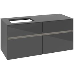Villeroy & Boch Villeroy & Boch Waschtischunterschrank Collaro C113B0 1200x548x500mm mit Beleuchtung Glossy Grey C113B0FP