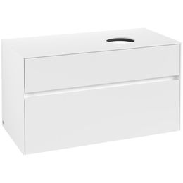 Villeroy & Boch Villeroy & Boch Waschtischunterschrank Collaro C040 1000x548x 500mm 2 Ausz. Waschbecken re White Mat C04000MS