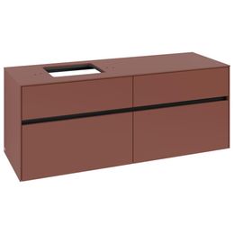 Villeroy & Boch Villeroy & Boch Waschtischunterschrank Collaro C13200 1400x548x500mm 4 Ausz. Waschtisch li Wine Red C13200AH