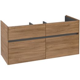 Villeroy & Boch Villeroy & Boch Collaro Waschbeckenunterschrank, 4 Ausz&uuml;ge, 1154 x 546 x 444 mm, Kansas Oak C01200RH