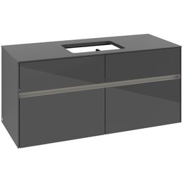 Villeroy & Boch Villeroy & Boch Waschtischunterschrank Collaro C112B0 1200x548x500mm mit Beleuchtung Glossy Grey C112B0FP