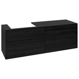 Villeroy & Boch Villeroy & Boch Waschtischunterschrank Collaro C02200 1600x548x500mm 4 Ausz. Waschtisch li Black Oak C02200AB