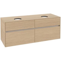 Villeroy & Boch Villeroy & Boch Waschtischunterschrank Collaro C048 1400x548x500mm 4 Ausz. f&uuml;r 2 Waschtisch Nordic O C04800VJ