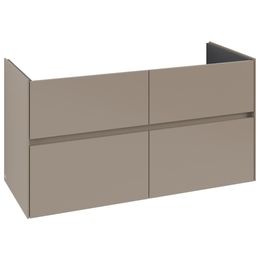 Villeroy & Boch Villeroy & Boch Waschtischunterschrank Collaro 1161x610x480mm 4 Ausz. Waschbecken mittig Taupe C14600VM