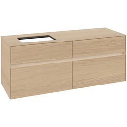 Villeroy & Boch Villeroy & Boch Waschtischunterschrank Collaro C117B0 1400x548x500mm mit Beleuchtung Nordic Oak C117B0VJ