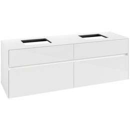 Villeroy & Boch Villeroy & Boch Waschtischunterschrank Collaro C137B0 1600x548x500mm mit Beleuchtung Glossy White C137B0DH