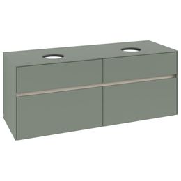 Villeroy & Boch Villeroy & Boch Waschtischunterschrank Collaro C048B0 1400x548x500mm m. Bel. 4 Ausz. f&uuml;r 2 Waschtisc C048B0AF