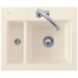 Villeroy & Boch Villeroy & Boch Einbausp&uuml;le Subway 60 XM 678001 620x510mm aus Keramik Almond CeramicPlus, 678000AM 678000AM