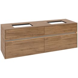 Villeroy & Boch Villeroy & Boch Waschtischunterschrank Collaro C123B0 1600x548x500mm mit Beleuchtung Kansas Oak C123B0RH