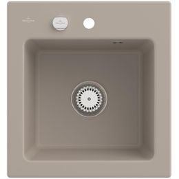 Villeroy & Boch Villeroy & Boch Einbausp&uuml;le Subway 45 XS 475x510mm Exc-Garn. aus Keramik Almond cplus, 678102AM 678102AM