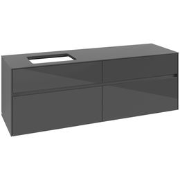 Villeroy & Boch Villeroy & Boch Waschtischunterschrank Collaro C12100 1600x548x500mm Glossy Grey C12100FP