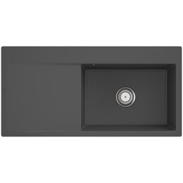 Villeroy & Boch Villeroy & Boch Einbausp&uuml;le Subway Style 60 Flat 1000x510mm Ablgarn. IB re Keram. Graphite cplus, 33 33611Fi4