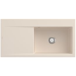 Villeroy & Boch Villeroy & Boch Einbausp&uuml;le Subway Style 60 1000x510mm Ablgarn. IB re aus Keramik Ivory cplus, 33610 336101FU