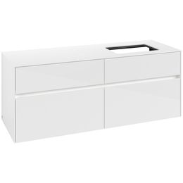 Villeroy & Boch Villeroy & Boch Waschtischunterschrank Collaro C118B0 1400x548x500mm mit Beleuchtung Glossy White C118B0DH