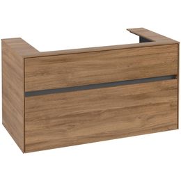 Villeroy & Boch Villeroy & Boch Collaro Waschbeckenunterschrank, 2 Ausz&uuml;ge, 1000 x 548 x 500 mm, Kansas Oak C02000RH