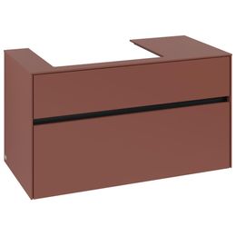 Villeroy & Boch Villeroy & Boch Waschtischunterschrank Collaro C01700 1000x548x500mm 2 Ausz. Waschtisch li Wine Red C01700AH