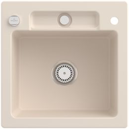Villeroy & Boch Villeroy & Boch Einbausp&uuml;le Siluet 50 S 510x510mm Exc-Garn. aus TitanCeram Ivory cplus, 334502FU 334502FU