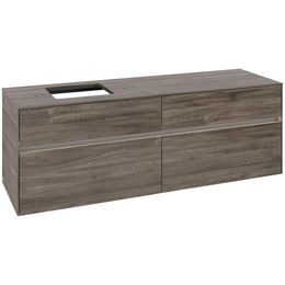 Villeroy & Boch Villeroy & Boch Waschtischunterschrank Collaro C135B0 1600x548x500mm mit Beleuchtung Stone Oak C135B0RK