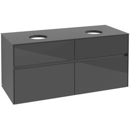 Villeroy & Boch Villeroy & Boch Waschtischunterschrank Collaro C044 1200x548x500mm 4 Ausz. f&uuml;r 2 Waschtisch Glossy G C04400FP
