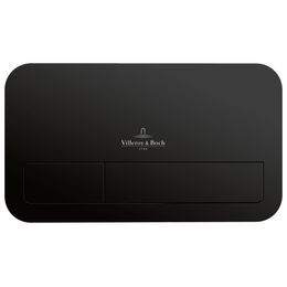 Villeroy & Boch Villeroy & Boch ViConnect WC-Bet&auml;tigungsplatte, 2-Mengen-Sp&uuml;lung, Black Matt 922490AN