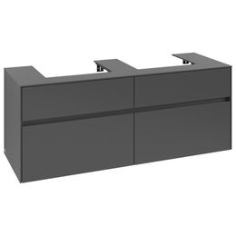 Villeroy & Boch Villeroy & Boch Waschtischunterschrank Collaro C076B0 1400x548x500mm m. Bel. 4 Ausz. f&uuml;r 2 Waschtisc C076B0VR