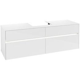 Villeroy & Boch Villeroy & Boch Waschtischunterschrank Collaro C077B0 1600x548x500mm mit Beleuchtung C077B0DH