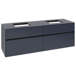 Villeroy & Boch Villeroy & Boch Waschtischunterschrank Collaro C13700 1600x548x500mm 4 Ausz. f&uuml;r 2 Waschtisch Marine C13700VQ