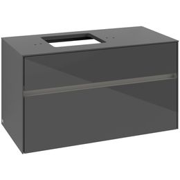 Villeroy & Boch Villeroy & Boch Waschtischunterschrank Collaro C126B0 1000x548x500mm mit Beleuchtung Glossy Grey C126B0FP