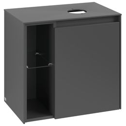 Villeroy & Boch Villeroy & Boch Waschtischunterschrank Collaro 600x548x380mm 1trg. A:re Waschbecken re Graphite C15100VR