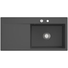 Villeroy & Boch Villeroy & Boch Einbausp&uuml;le Subway Style 60 Flat 1000x510mm Exc-Garn. IB re Keram. Graphite cplus, 3 33612Fi4