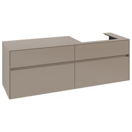 Villeroy & Boch Villeroy & Boch Waschtischunterschrank Collaro C023B0 1600x548x500mm m. Bel. 4 Ausz. Waschtisch re T C023B0VM