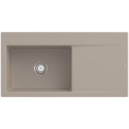 Villeroy & Boch Villeroy & Boch Einbausp&uuml;le Subway Style 60 1000x510mm Ablgarn. IB li aus Keramik Almond cplus, 3362 336201AM