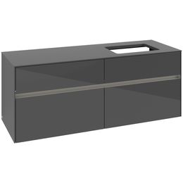 Villeroy & Boch Villeroy & Boch Waschtischunterschrank Collaro C118B0 1400x548x500mm mit Beleuchtung Glossy Grey C118B0FP