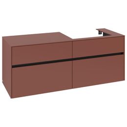 Villeroy & Boch Villeroy & Boch Waschtischunterschrank Collaro C086B0 1400x548x500mm m. Bel. 4 Ausz. Waschtisch re W C086B0AH