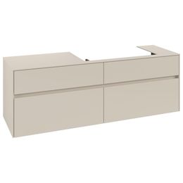 Villeroy & Boch Villeroy & Boch Waschtischunterschrank Collaro C02700 1600x548x500mm 4 Ausz. Waschtisch re Cashmere C02700VN